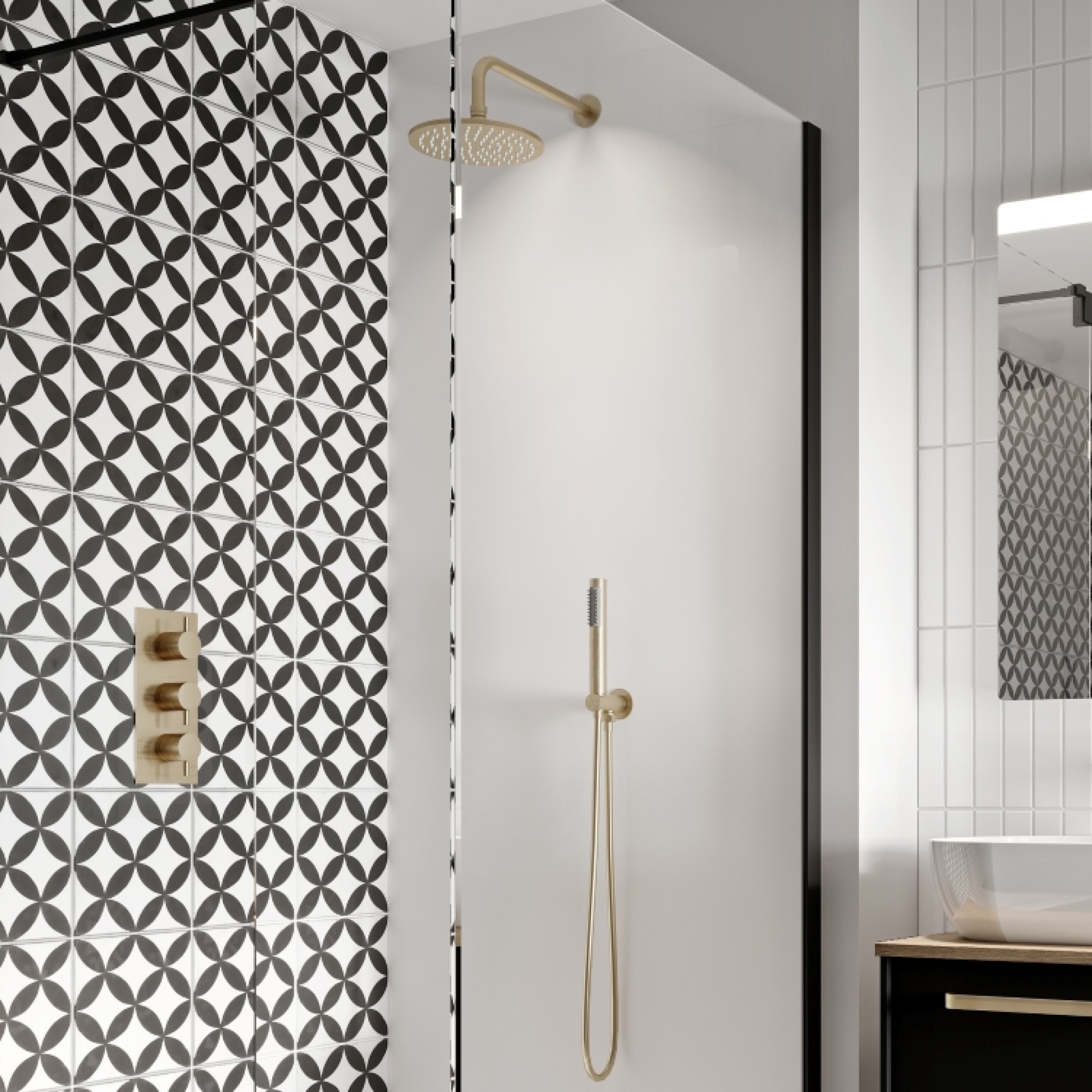 Crosswater MPRO 2 Way 3 Control Shower Bundle | Sanctuary Bathrooms