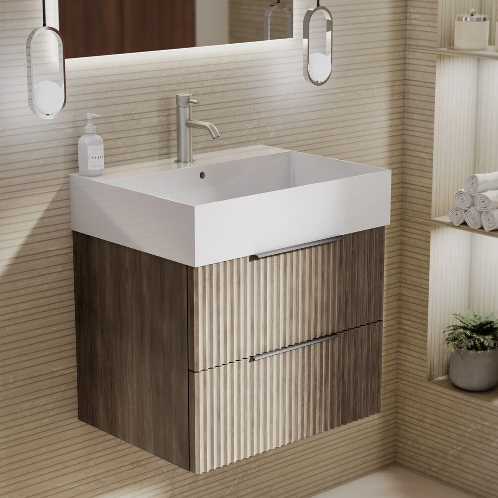 Marlow Rockford 600 Wall Unit & Ceramic Basin | Sanctuary Bathrooms