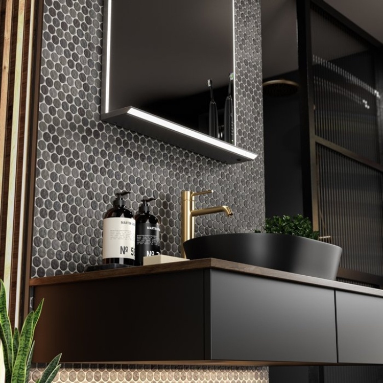 HiB Platform LED Mirror with Charging Shelf | Sanctuary Bathrooms