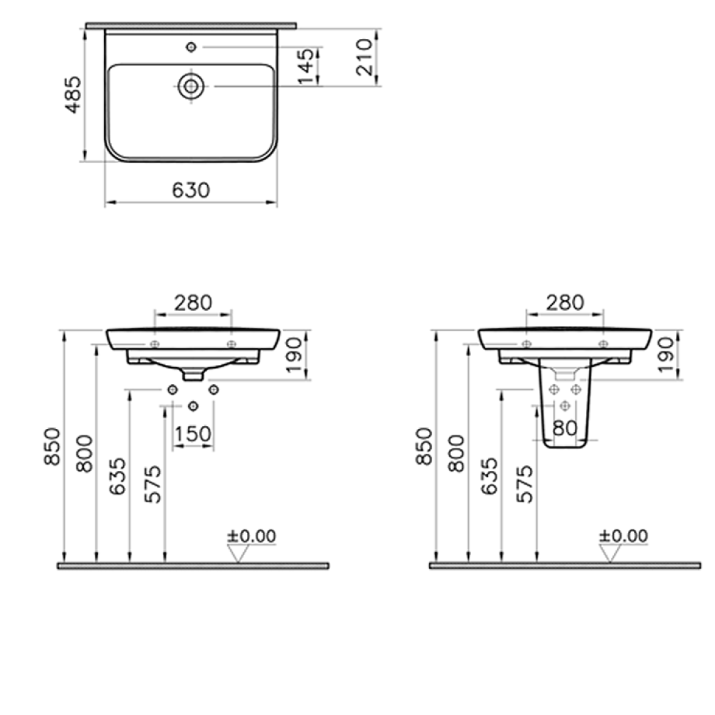 VitrA Designer Sento Basin | Sanctuary Bathrooms