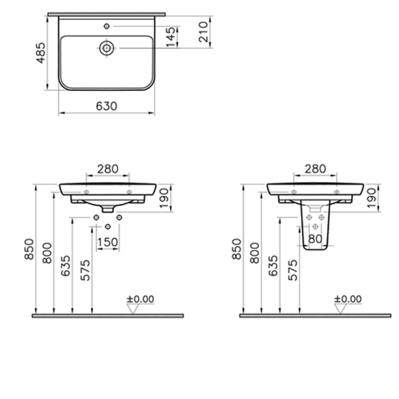 VitrA Designer Sento Basin | Sanctuary Bathrooms