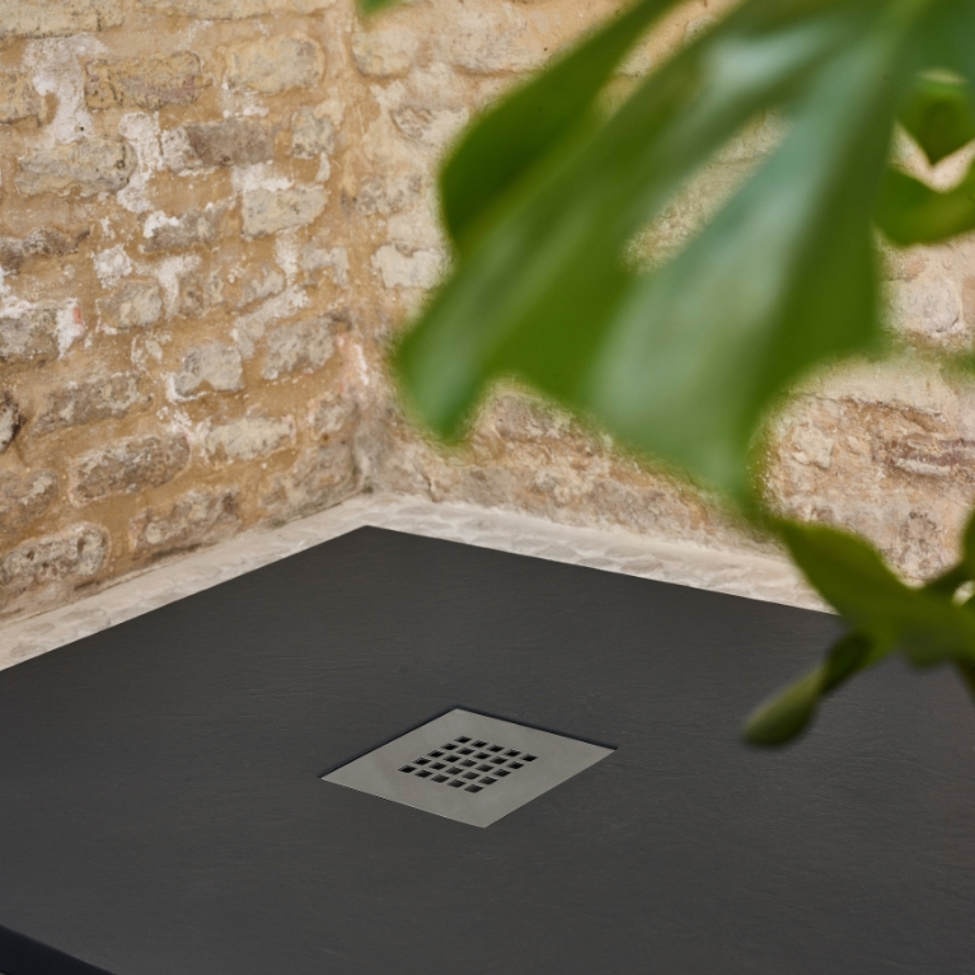 Sommer Essenza Graphite 1000 x 800 Shower Tray | Sanctuary Bathrooms