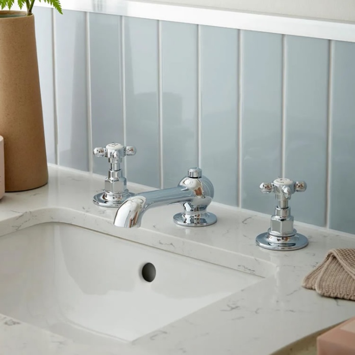 Booth & Co. Axbridge Cross Basin Mixer Tap | Sanctuary