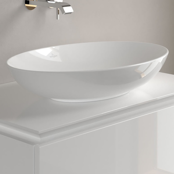 V&B Loop 620 White Alpin Countertop Basin | Sanctuary Bathrooms