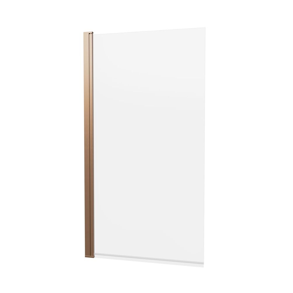 Crosswater Clear 6 Bronze 1 Panel Bath Screen | Sanctuary