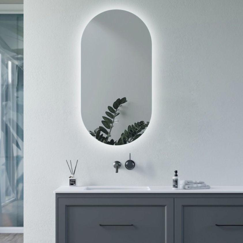 Marlow Oblong 400mm x 800mm Backlit LED Mirror | Sanctuary Bathrooms