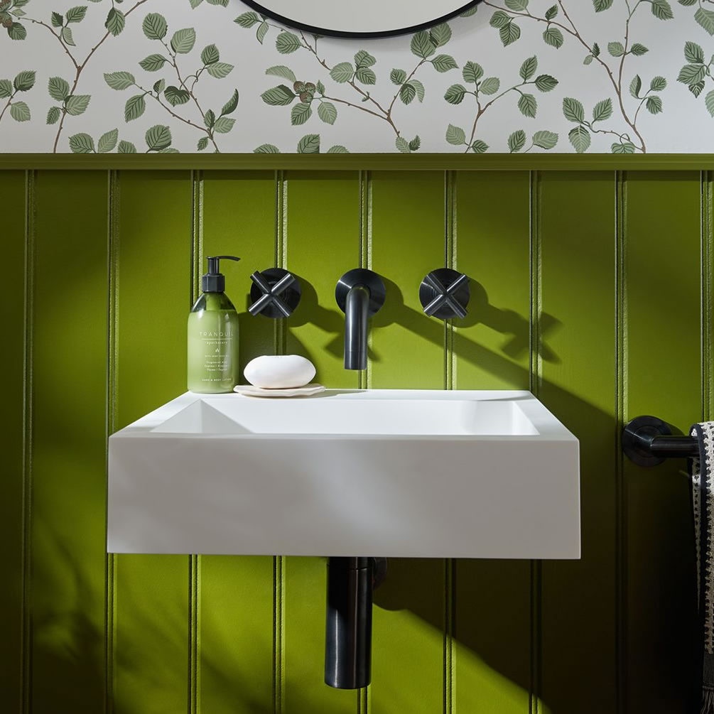 Vado Individual Elements Black Wall-Hung Sink Tap | Sanctuary Bathrooms