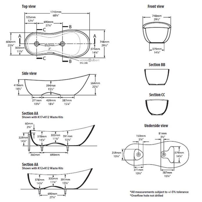Victoria + Albert Cabrits Freestanding Bath | Sanctuary Bathrooms