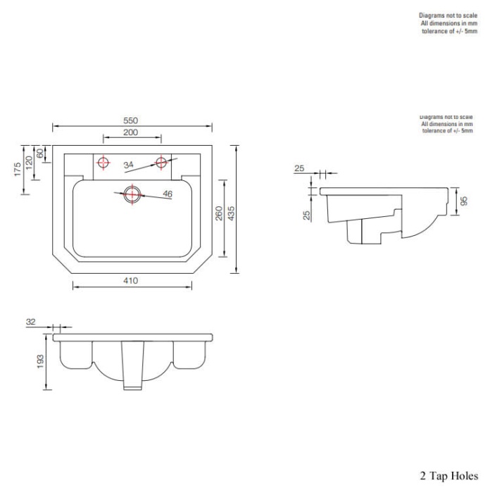 Roper Rhodes Harrow 550mm Semi Countertop Basin | Basins | Sanctuary ...