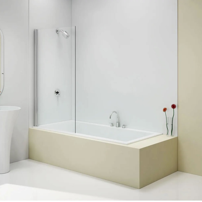 Merlyn MB12 Hinged Bath Screen | Sanctuary Bathrooms