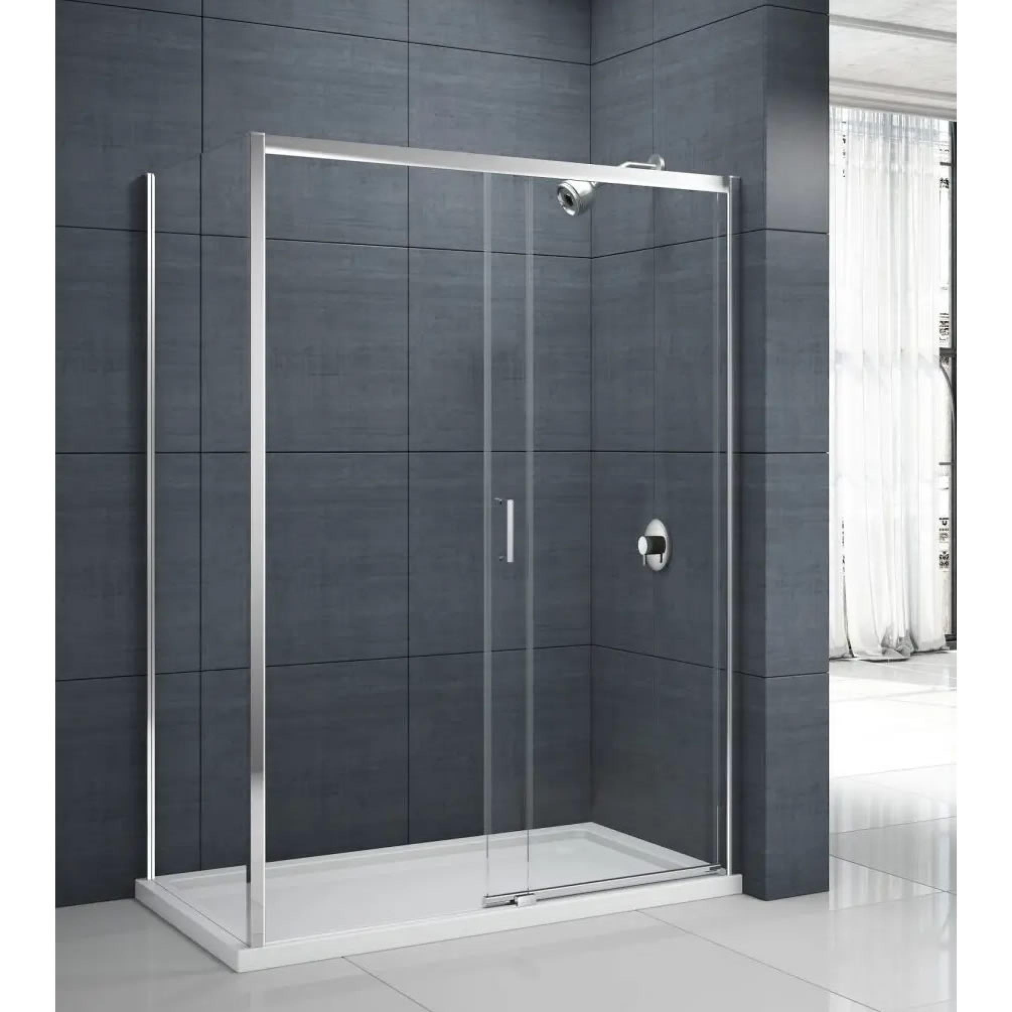 Merlyn Mbox 1200 Chrome Low-Level Door | Sanctuary Bathrooms