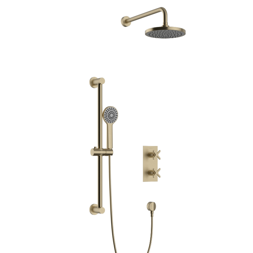 Heritage Salcombe Brushed Brass Concealed Shower Valve Kit