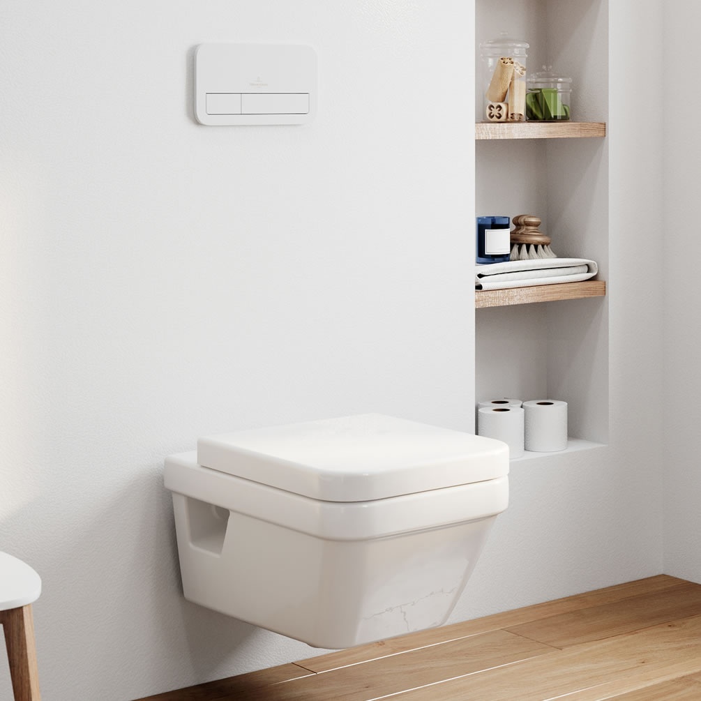 V&B Architectura Square Wall-Hung Toilet & Frame | Sanctuary Bathrooms