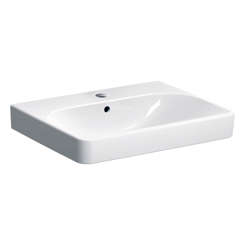 Geberit Smyle Square 600mm White Vanity Unit & Washbasin | Sanctuary