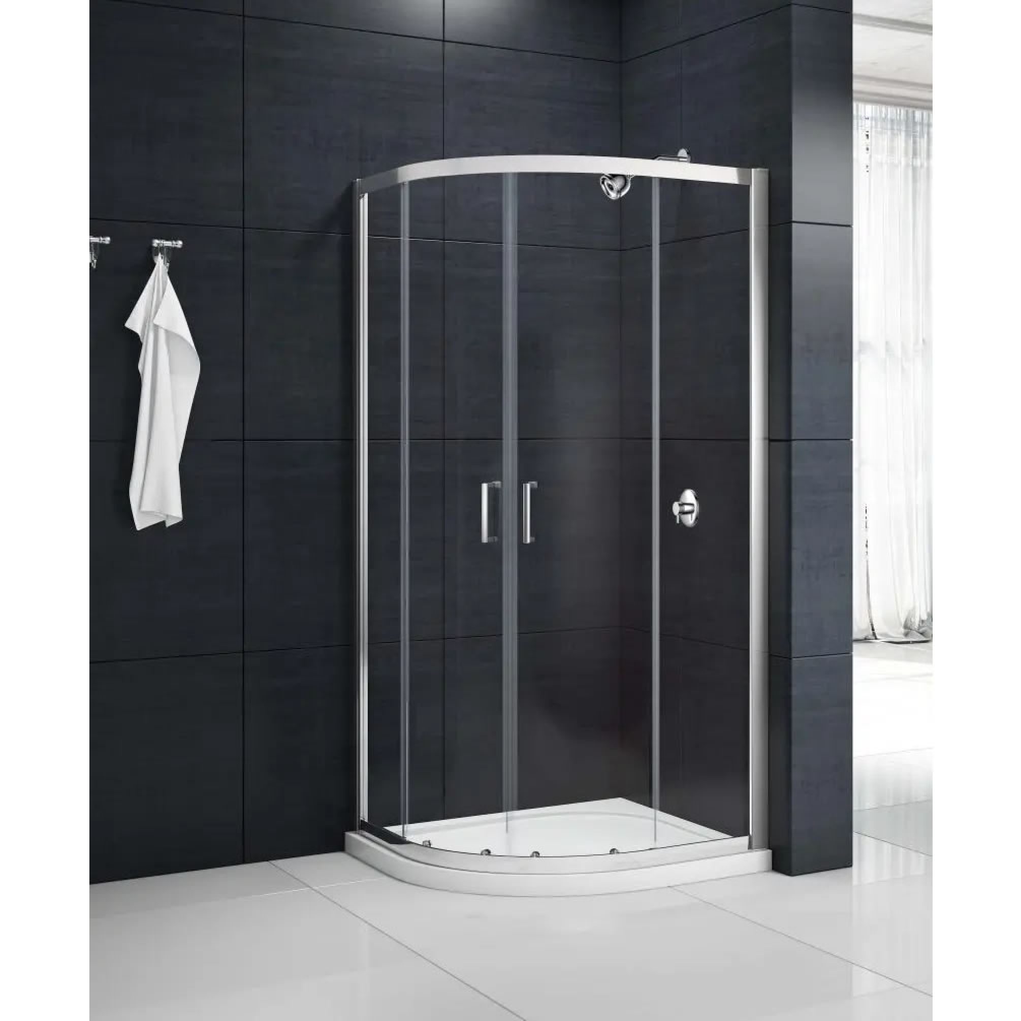 Merlyn Mbox 900 Chrome 2-Door Quadrant | Sanctuary Bathrooms