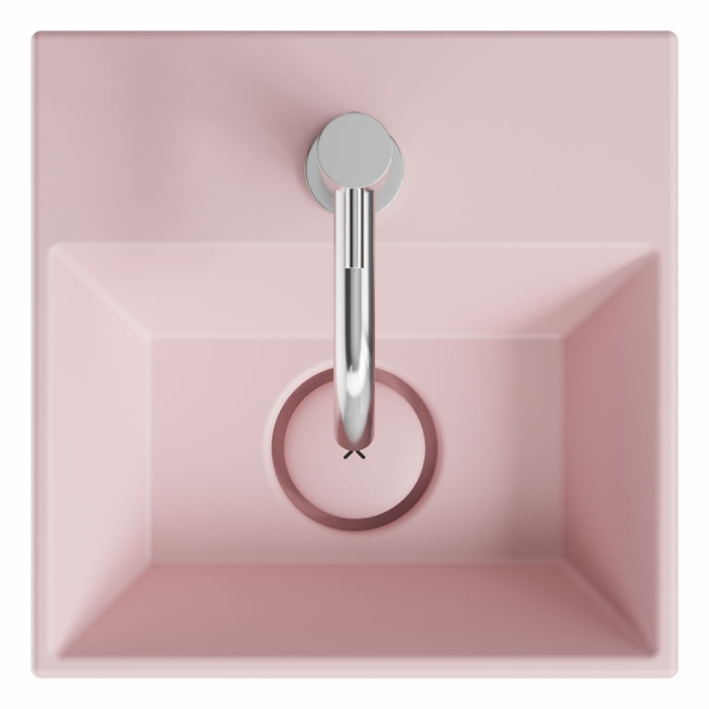 Crosswater Beck Matt Pink 300mm Cloakroom Basin | Sanctuary