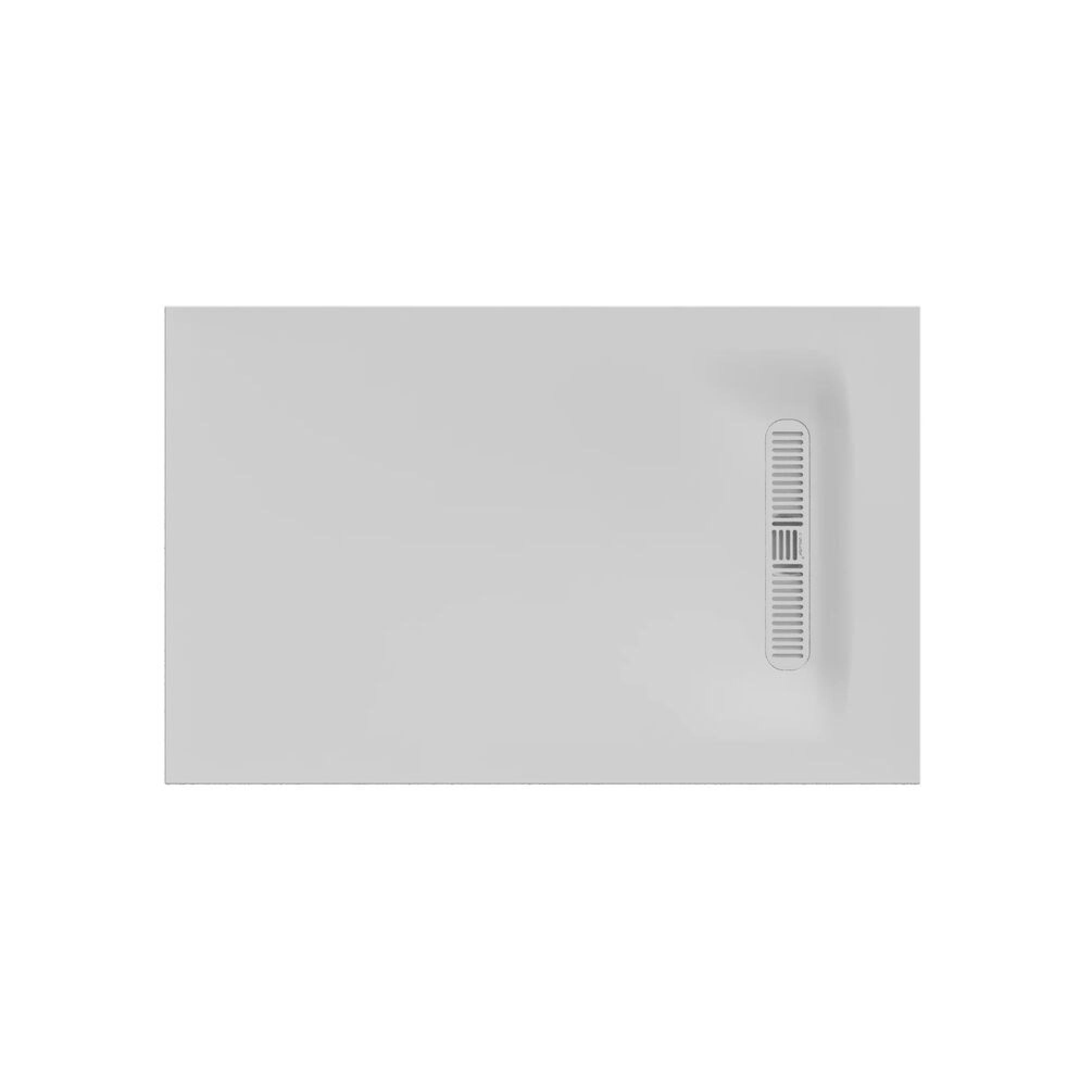 Crosswater Vito 1100mm x 8000mm Matt White Rectangular Dolomite Shower Tray