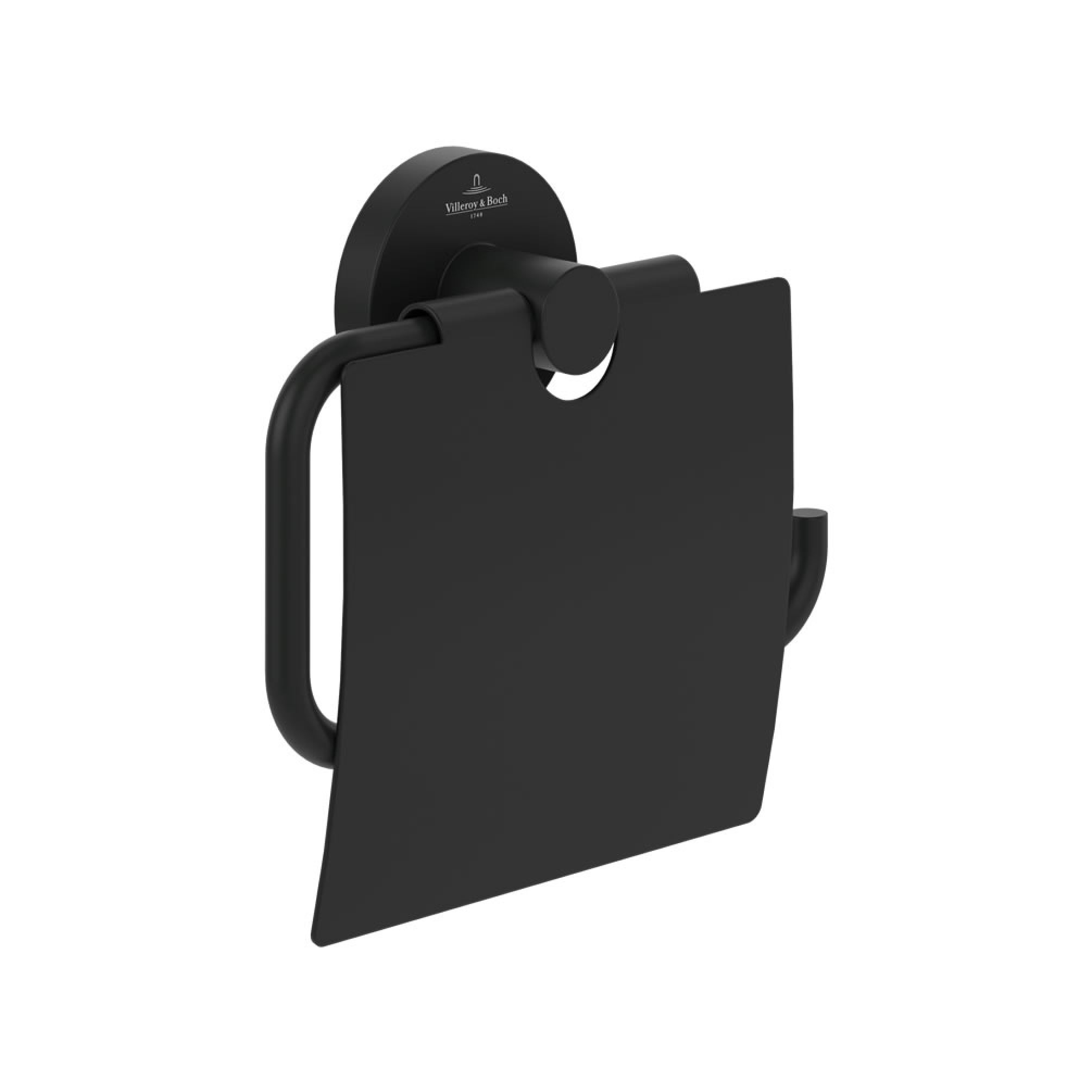 V&B Elements Tender Black Concealed Paper Holder | Sanctuary Bathrooms