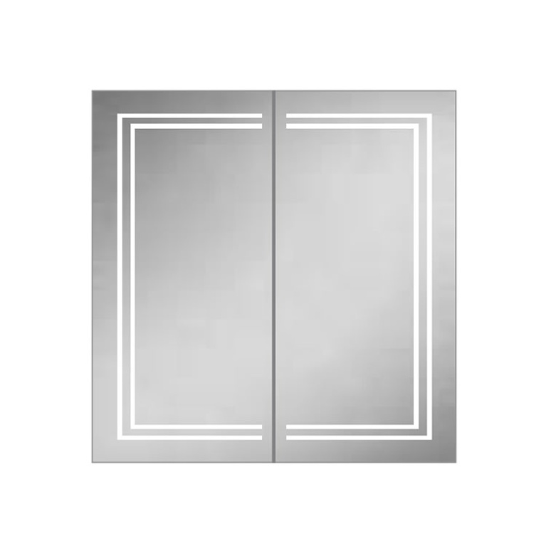 HIB Edge 80 LED Aluminium Cabinet | Sanctuary Bathrooms