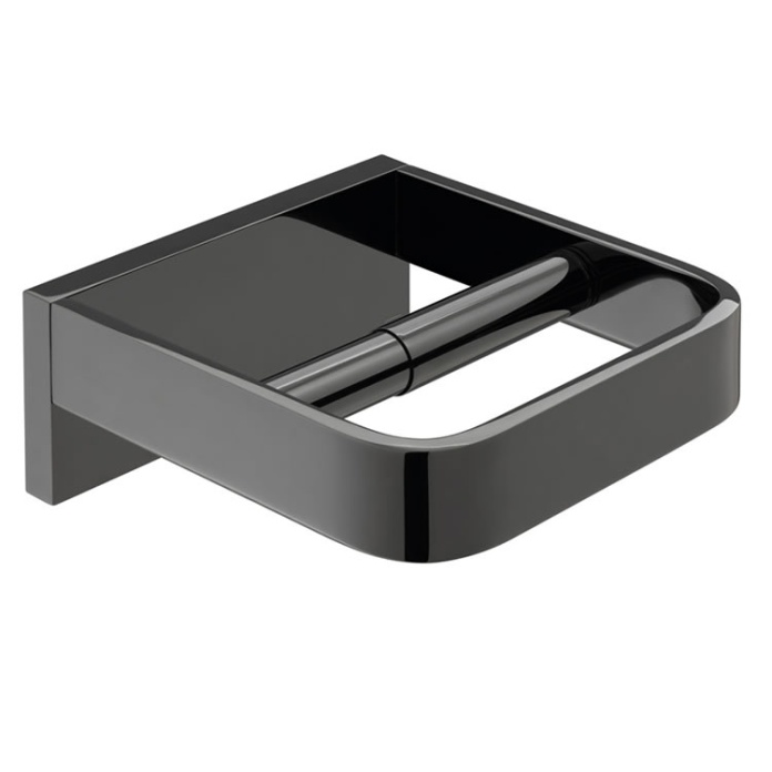 Vado Omika Noir Closed Toilet Roll Holder | Sanctuary Bathrooms