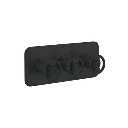 Crosswater UNION Matt Black Triple Shower Valve | Sanctuary Bathrooms