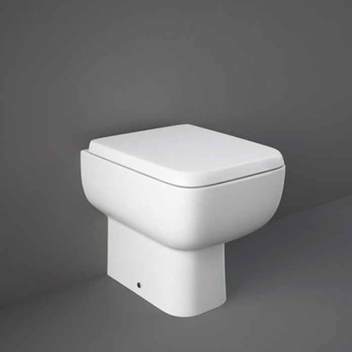 RAK Series 600 Rimless Back to Wall Pan w/ Seat | Sanctuary Bathrooms