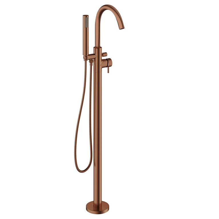Crosswater MPRO Brushed Bronze Floorstanding Bath Shower Mixer ...