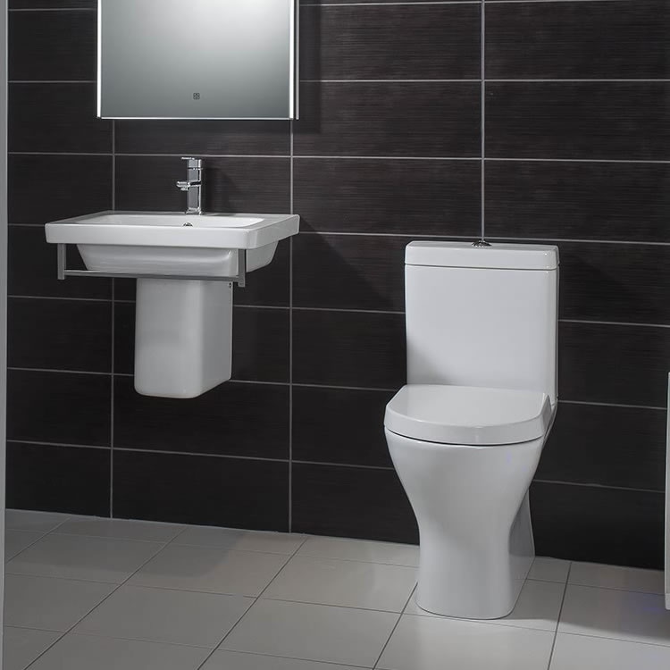 Rak Resort Rimless Comfort Height Closed Back Close Coupled WC ...