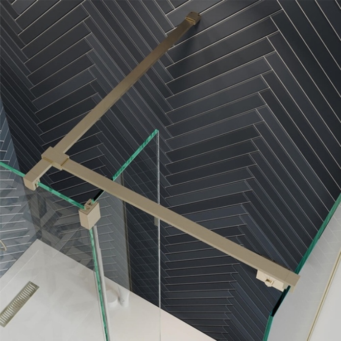 Crosswater Brushed Brass T Bracing Bar | Sanctuary Bathrooms