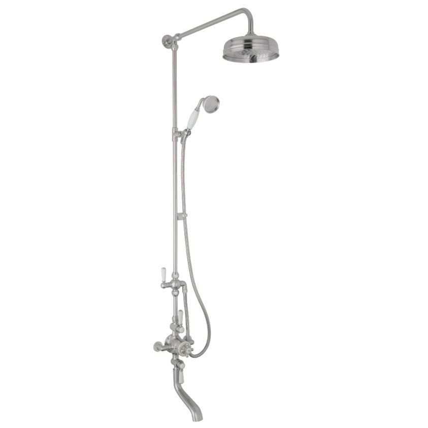 BC Sanitan Brushed Chrome 3-Way Shower & Spout