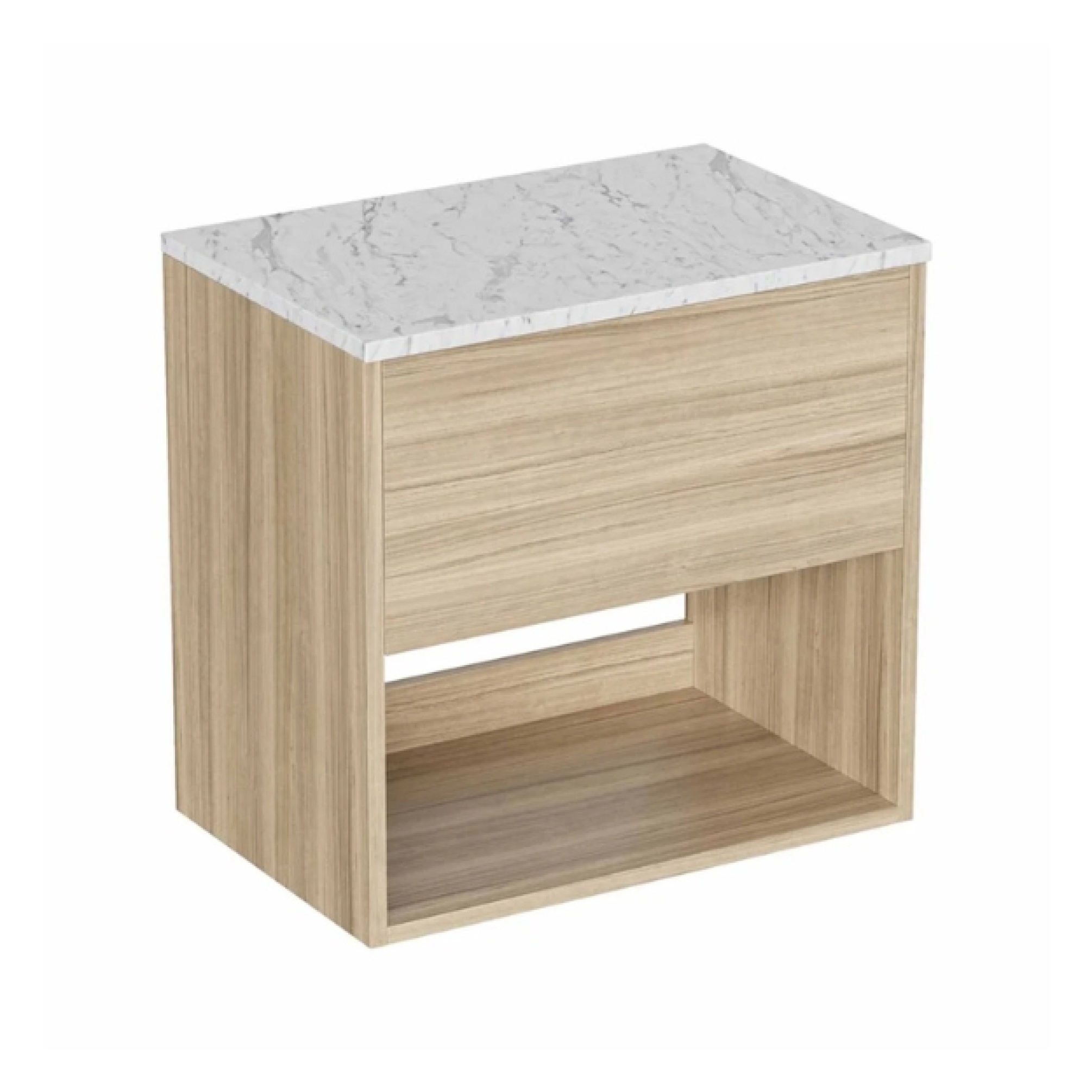 Britton Cherry Wood 600mm Wall Hung Vanity Unit & Worktop