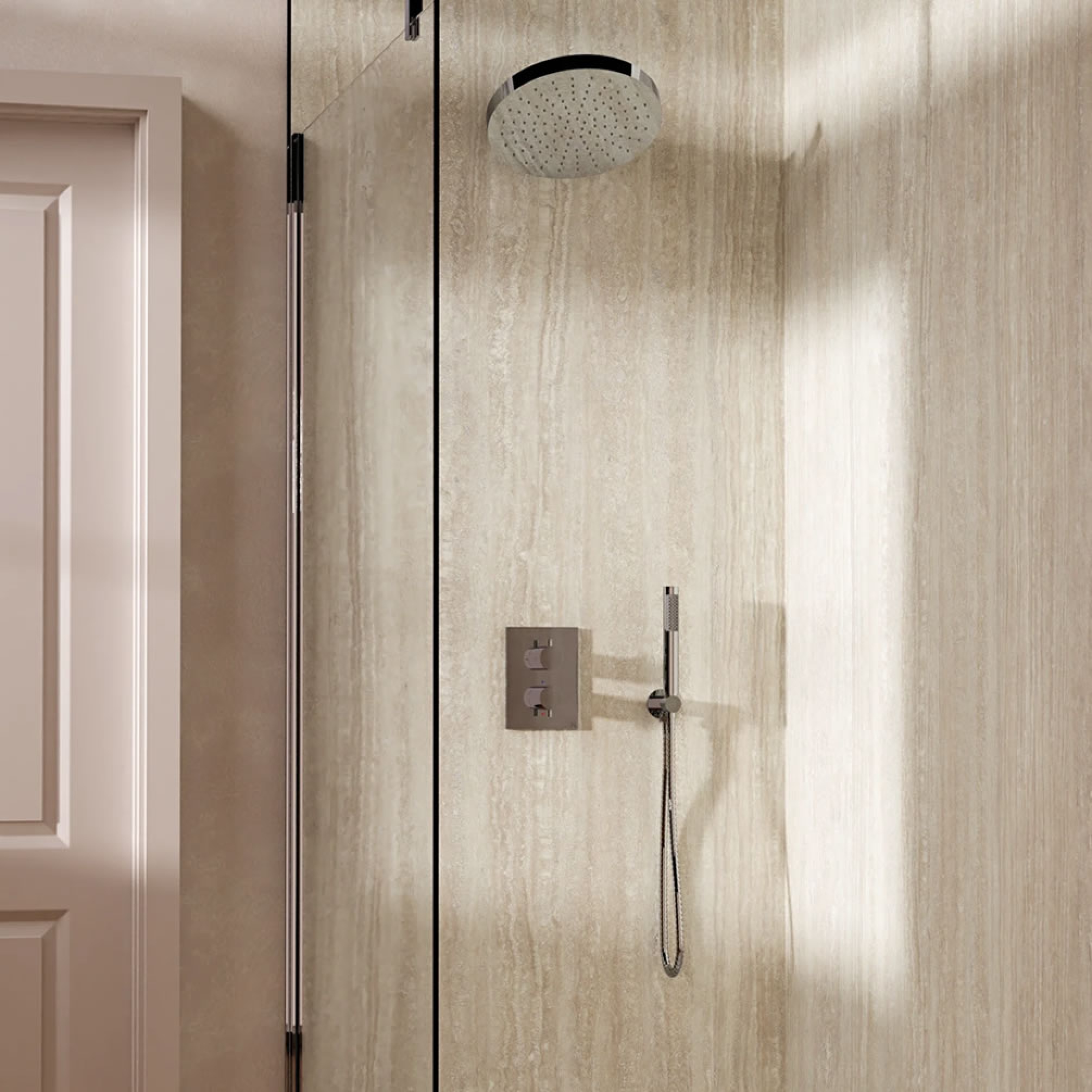 Crosswater Crossbox Dual Fixed Shower Set | Sanctuary