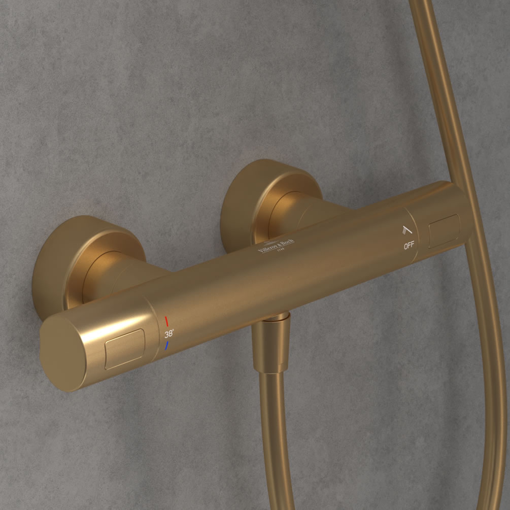 V&B Universal Gold Round Shower Valve | Sanctuary