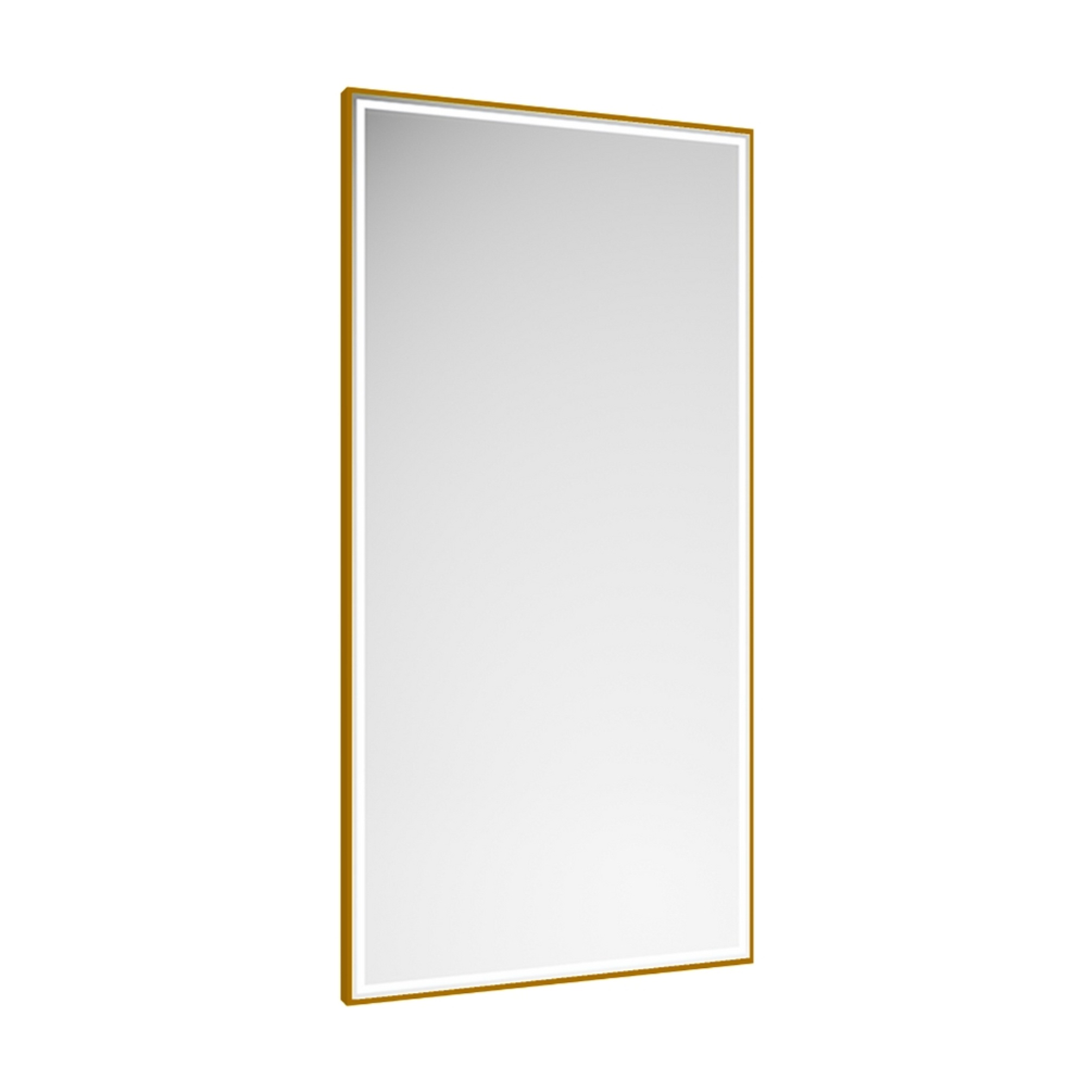 Abacus Line Brass Framed 800mm x 500mm LED Mirror