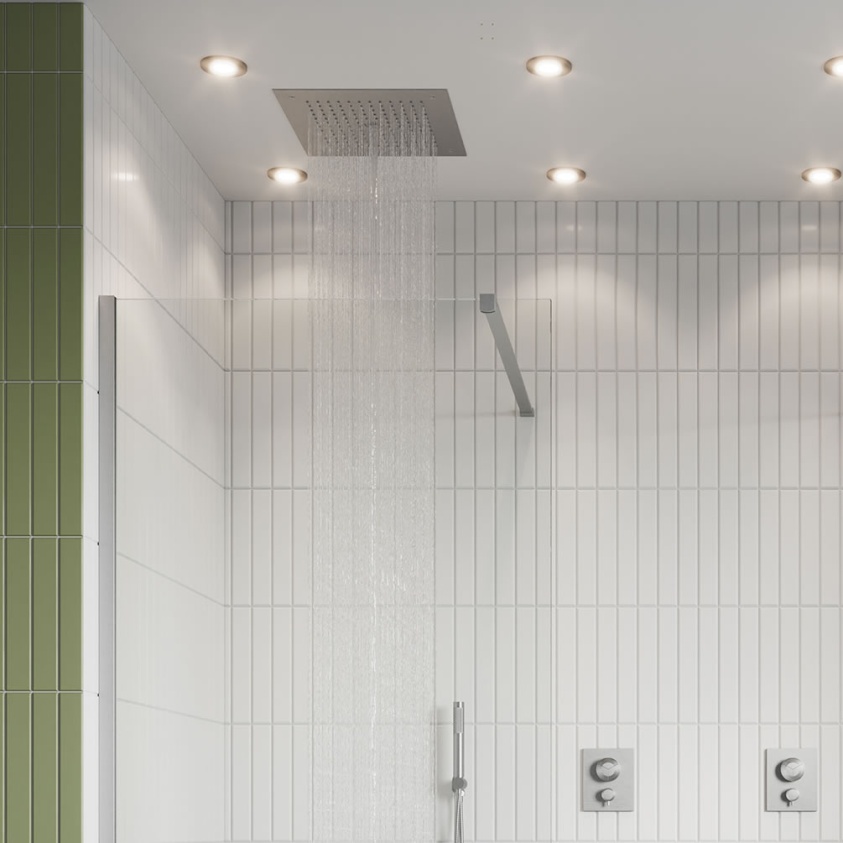 Crosswater Nickel Glass-to-Wall Bracing Bar | Sanctuary