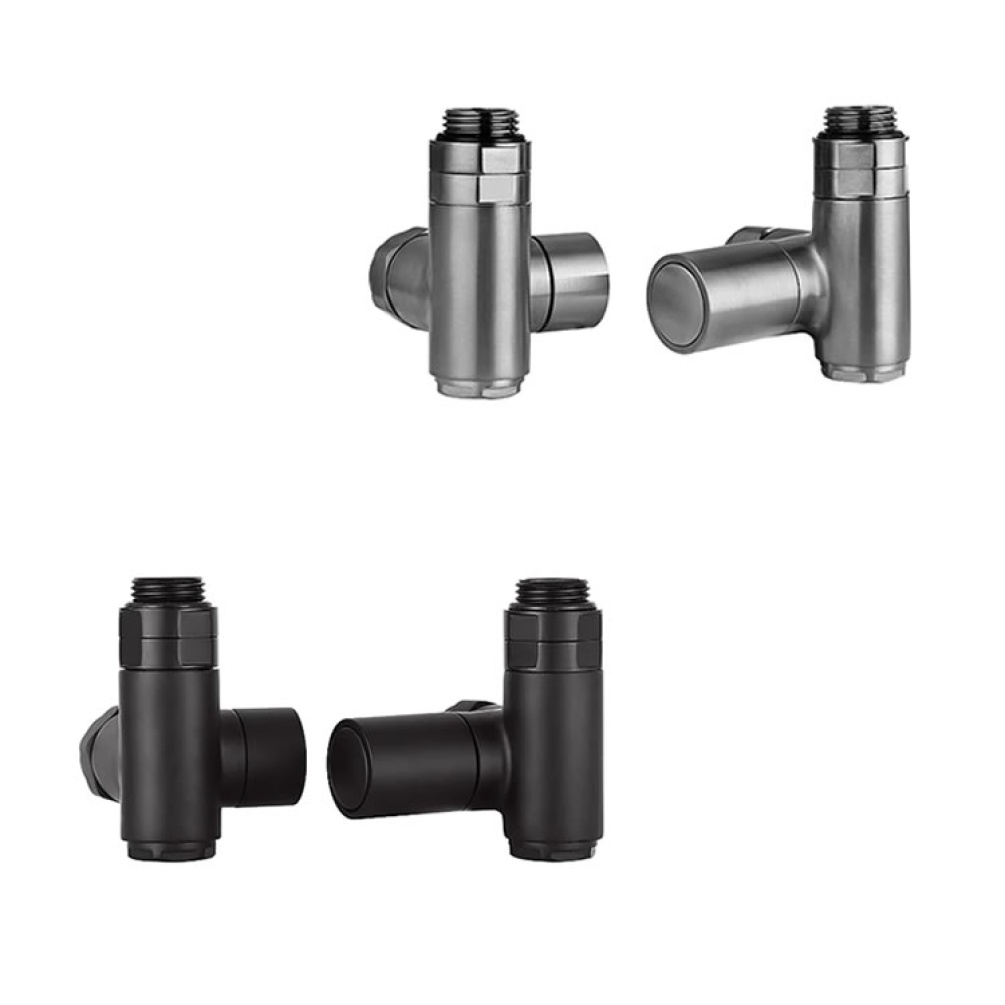 JTP B/Black Dual Fuel Radiator Valves | Sanctuary Bathrooms