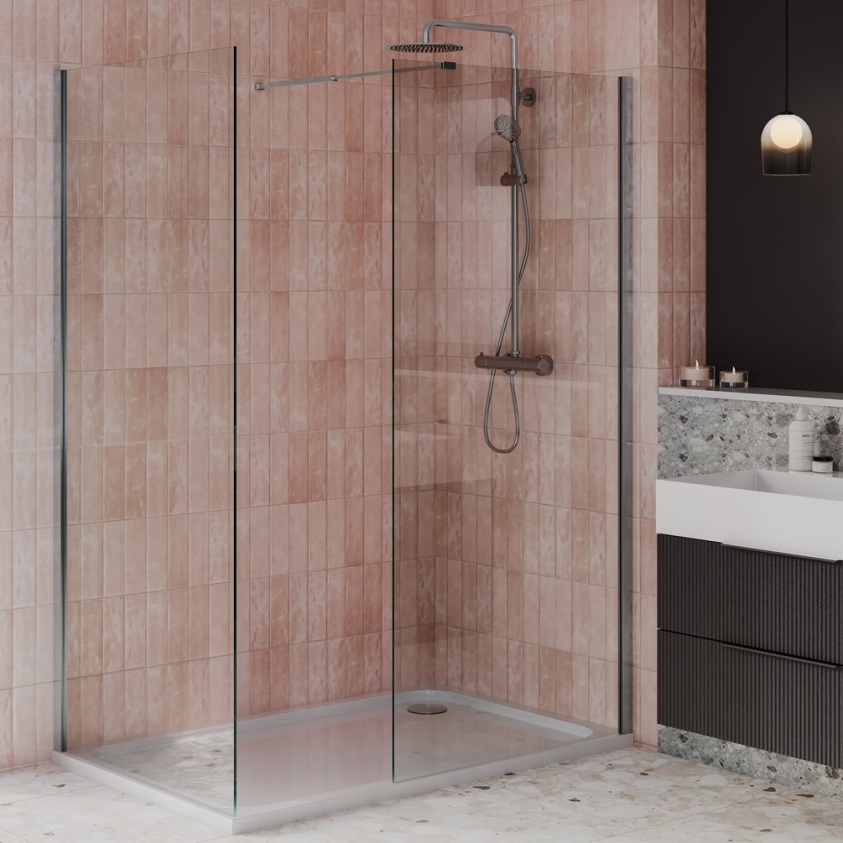 1500mm x 900mm 2 Sided Shower Enclosure & Tray | Sanctuary