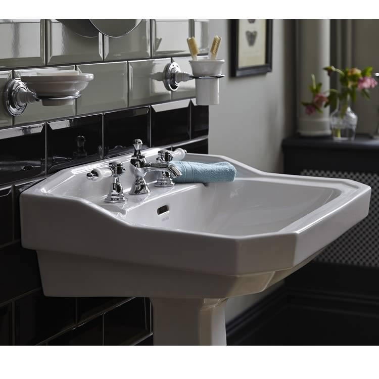 Heritage Granley Standard Basin & Pedestal | Sanctuary Bathrooms
