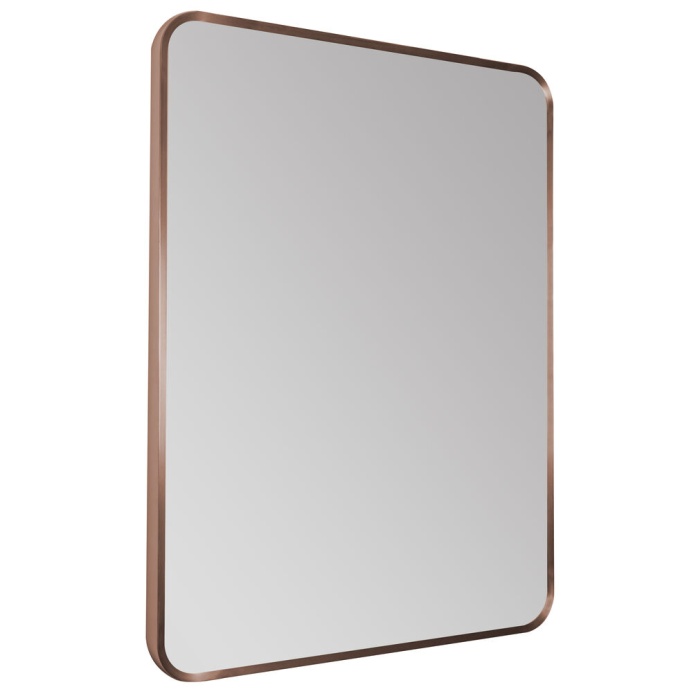 JTP Hix Brushed Bronze Rectangular Plain Mirror | Sanctuary