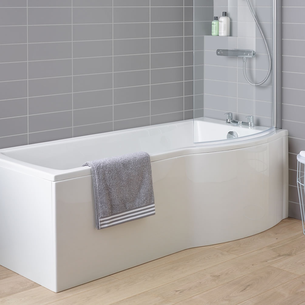 Ideal Standard Tempo Arc 1700 x 800mm RH Shower Bath | Sanctuary Bathrooms