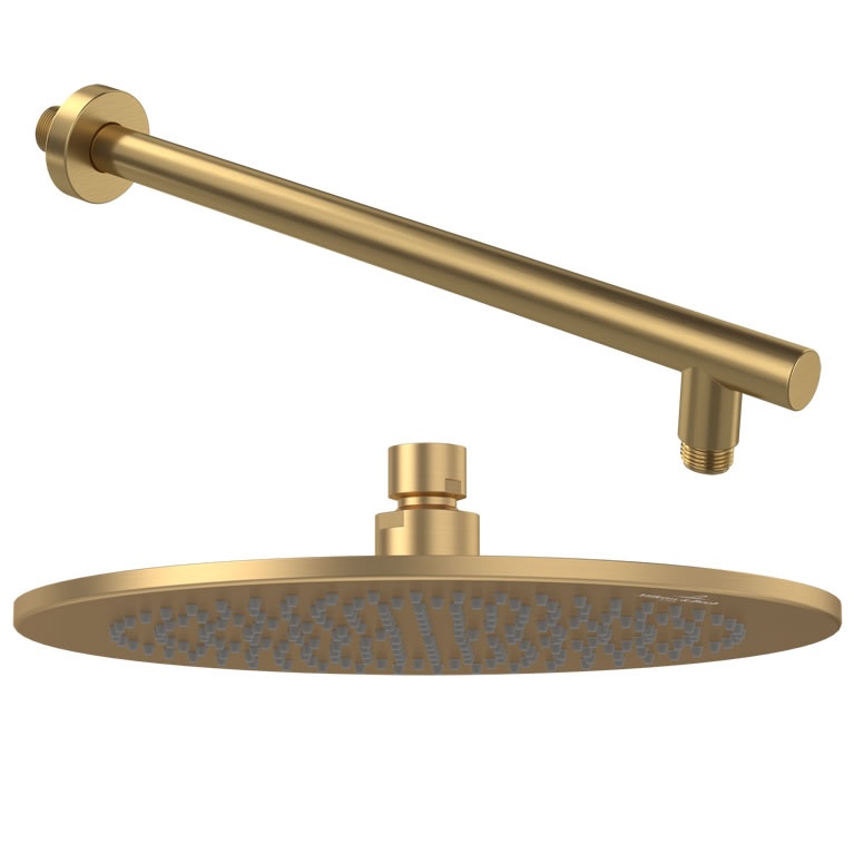Villeroy & Boch Gold Round Complete Shower Set | Sanctuary Bathrooms