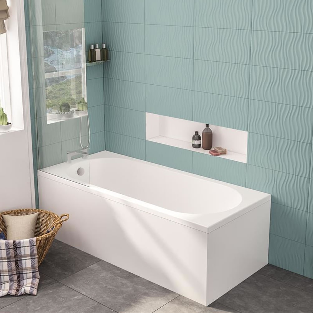 Eastbrook Beaufort Biscay 1800 x 800mm Single Ended Bath | Sanctuary ...