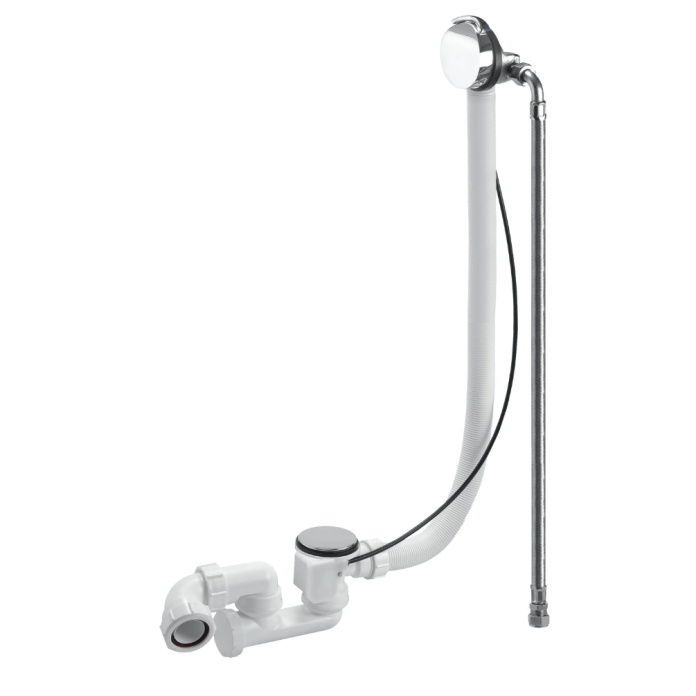 BC Designs Chrome Overflow Bath Filler & Waste | Sanctuary