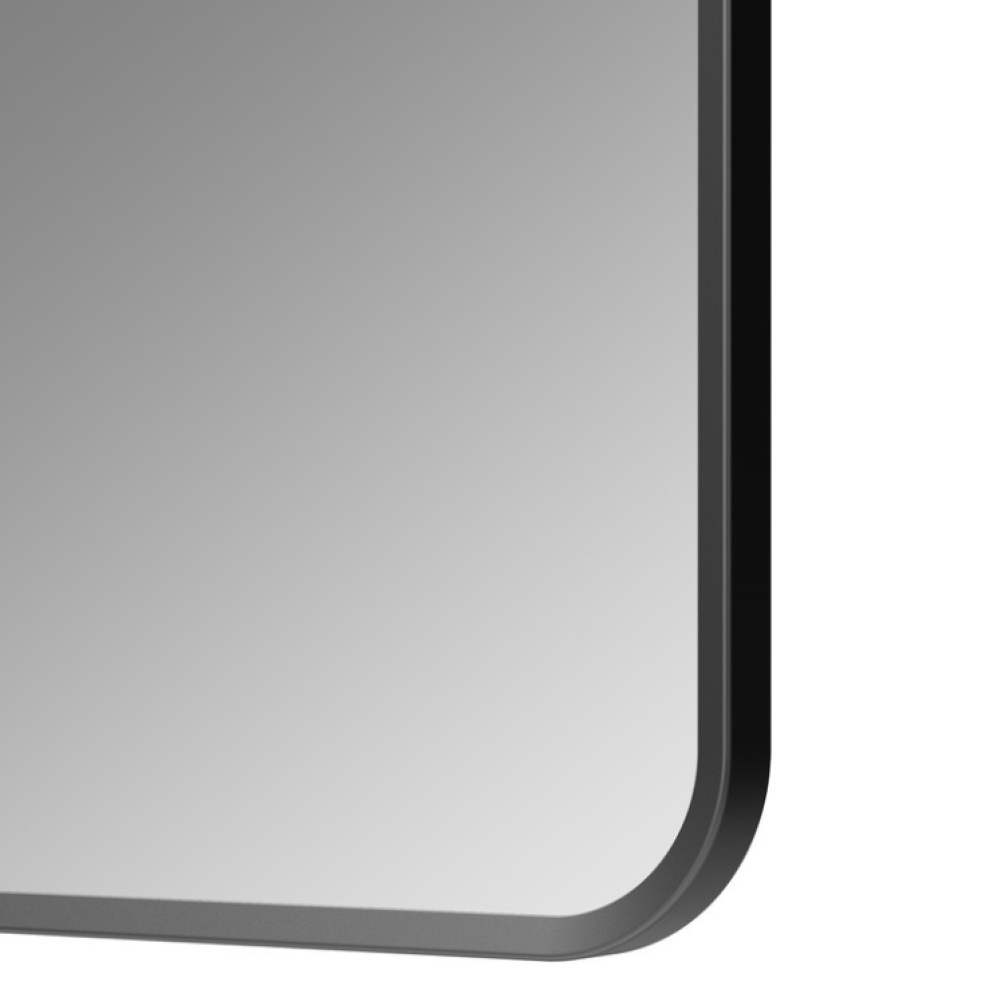 Apex Matt Black 600 x 800 Rectangle Mirror | Sanctuary