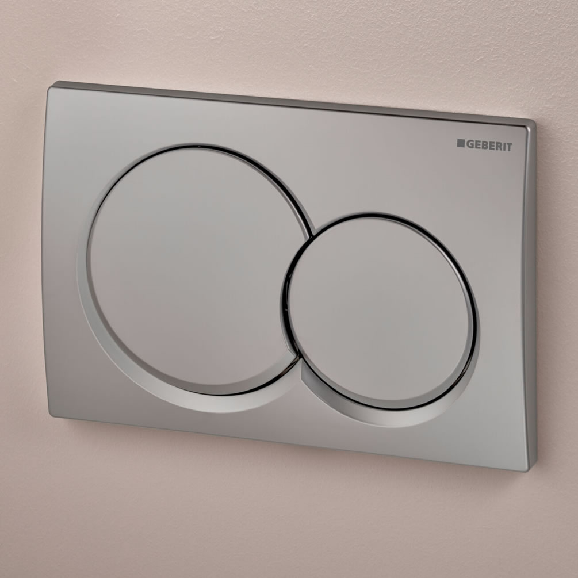 Geberit Alpha01 Round Matt Chrome Flush Plate | Sanctuary