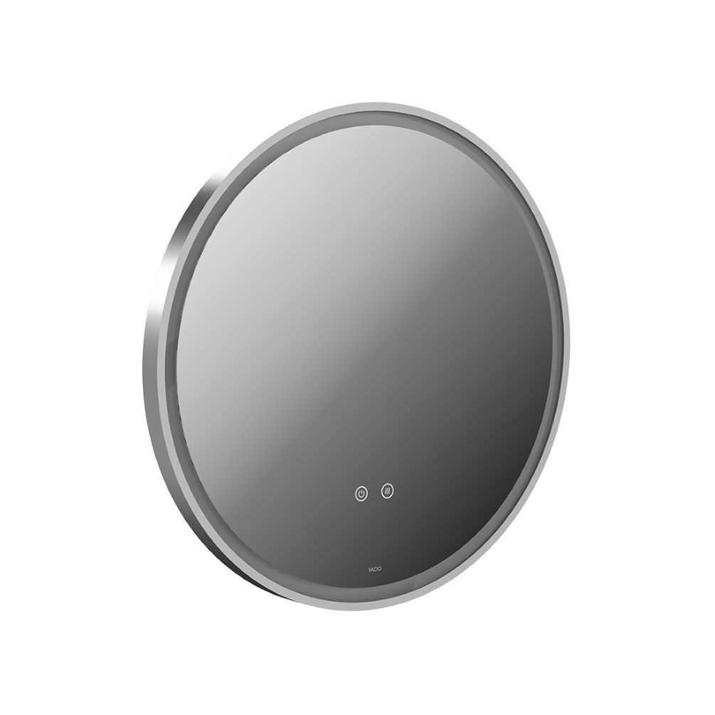 Vado Cameo 60cm Illuminated Round Chrome Mirror | Sanctuary