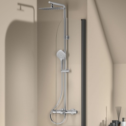 Ideal Standard Ceratherm T100 Square Shower Bath Column | Sanctuary ...