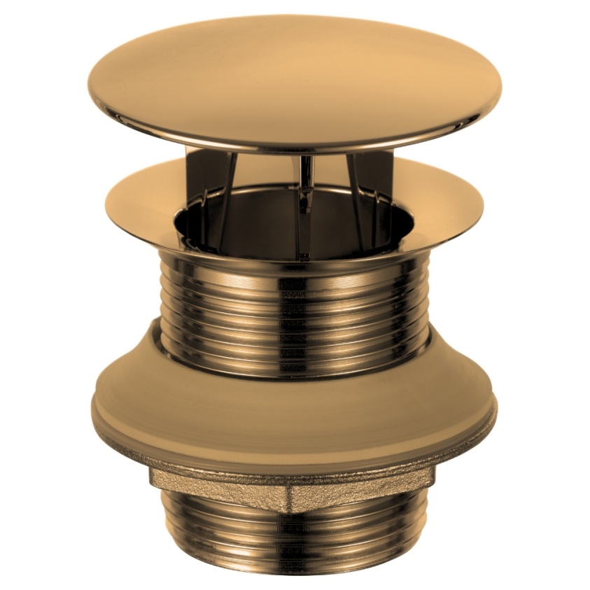 Keuco Brushed Bronze Unslotted Freeflow Basin Waste | Sanctuary