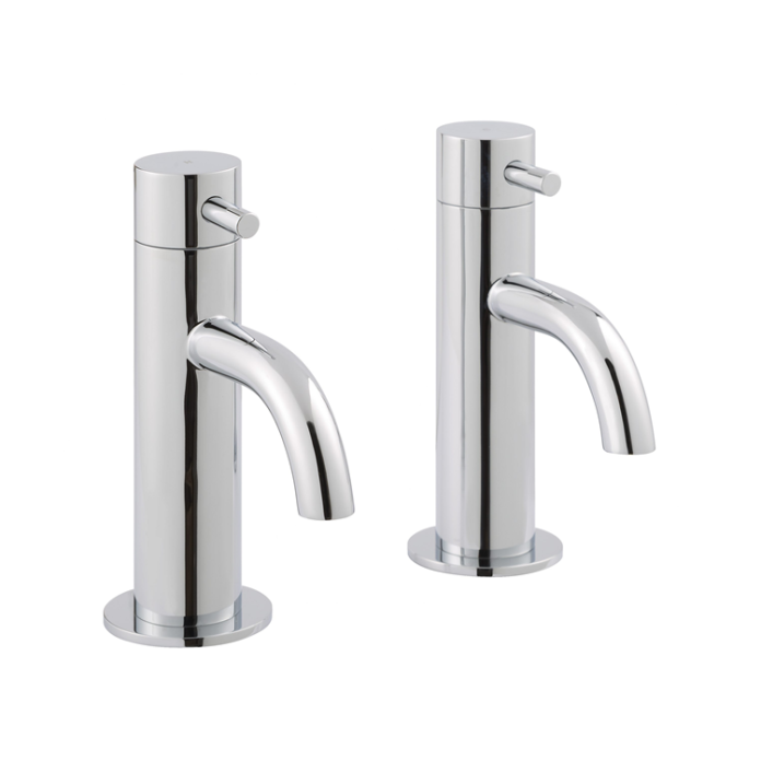 JTP Florence Chrome Pair of Basin Taps | Sanctuary Bathrooms