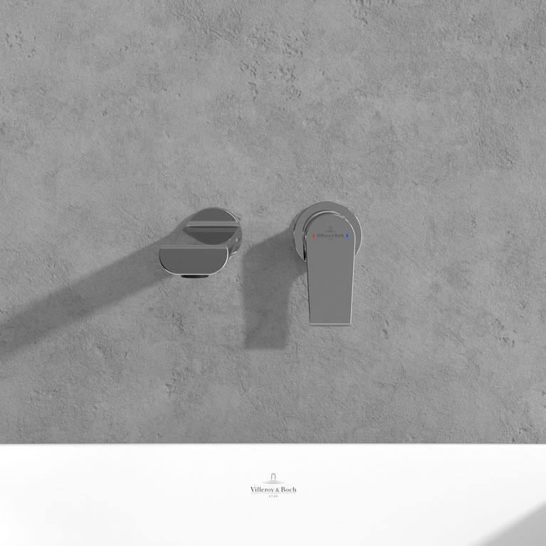 V&B Liberty 220mm Wall-Mounted Basin Mixer | Sanctuary Bathrooms